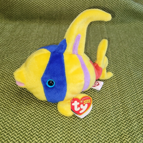 Ty | Toys | Oriel The Angel Fish Ty Beanie Baby Retired Mint ...